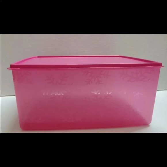 Tupperware | Kitchen | Tupperware Snowflakes Freezeit Xl Square Round ...